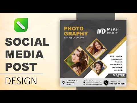 Social media Post | Corel draw - YouTube