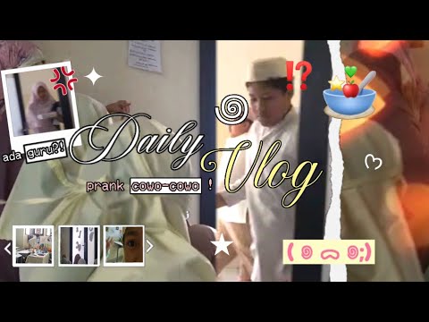 Daily vlog [ prank cowo - cowo ] !! ⭐️ full video ⋆｡˚ - YouTube
