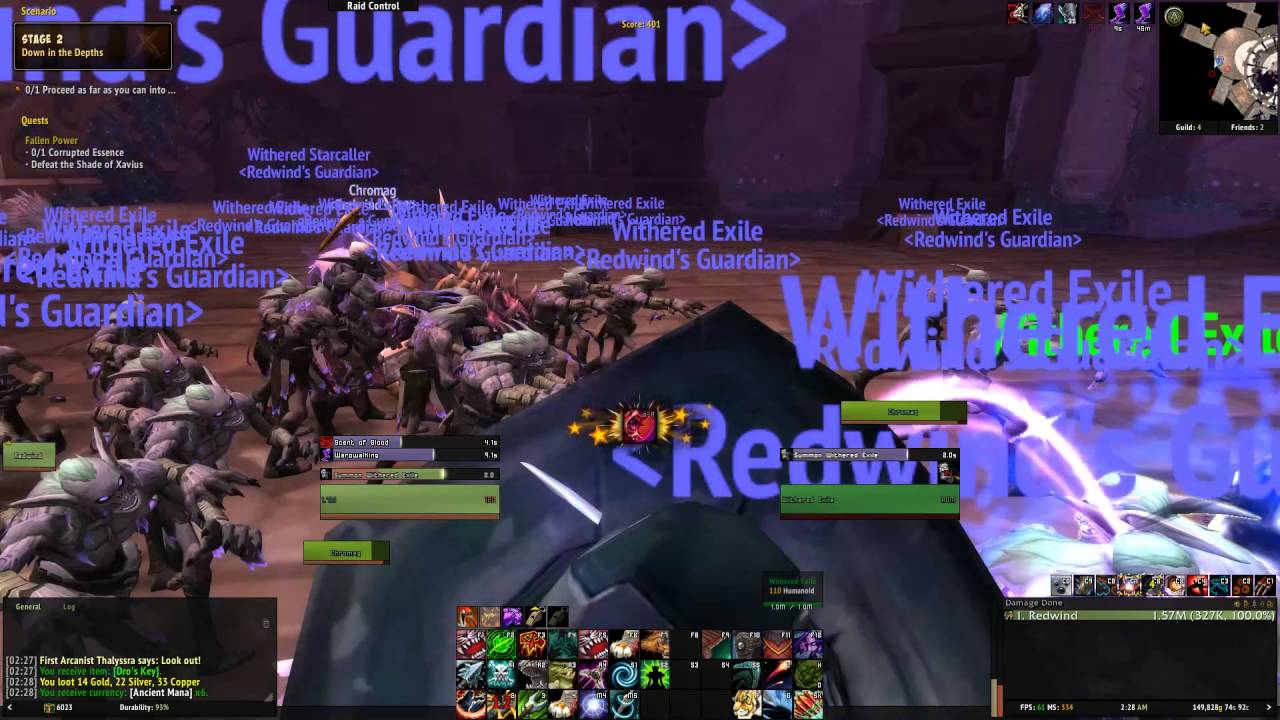 [World of Warcraft] Full Withered Army Training Clear - YouTube