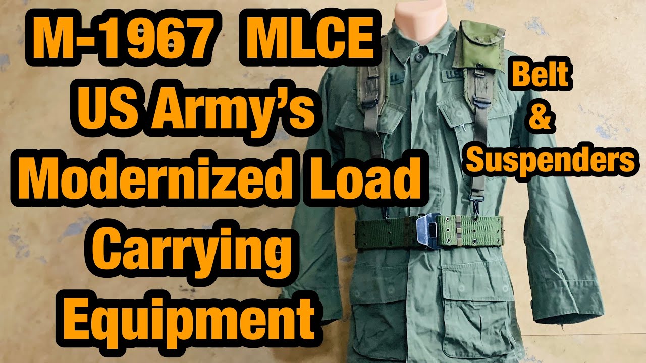 M-1967 Web Gear MLCE. Combat Suspenders & Belt, Modernized Load ...