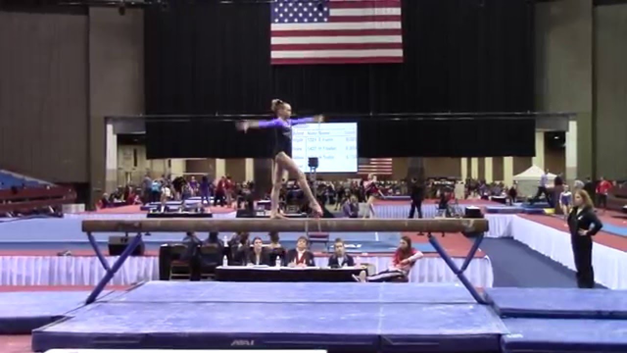 Emma Simpton - Level 10 Beam, Metroplex Challenge 2016 - YouTube