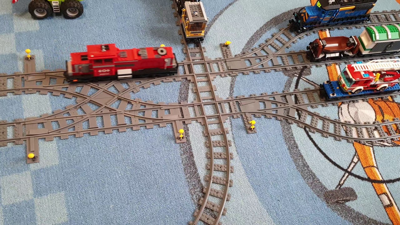 Double crossover foг Lego city train. Switch track. Lego city 7996 ...