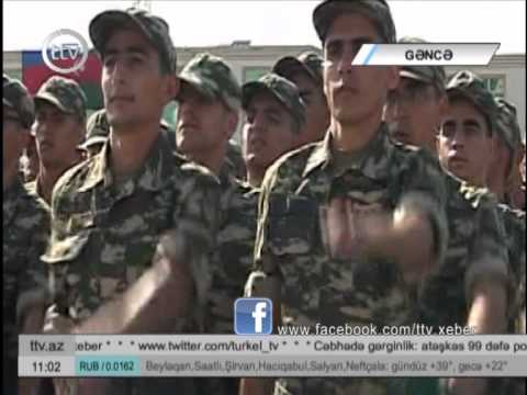 Gəncədə gənc əsgərlər sədaqət andı içdilər 17.08.2015