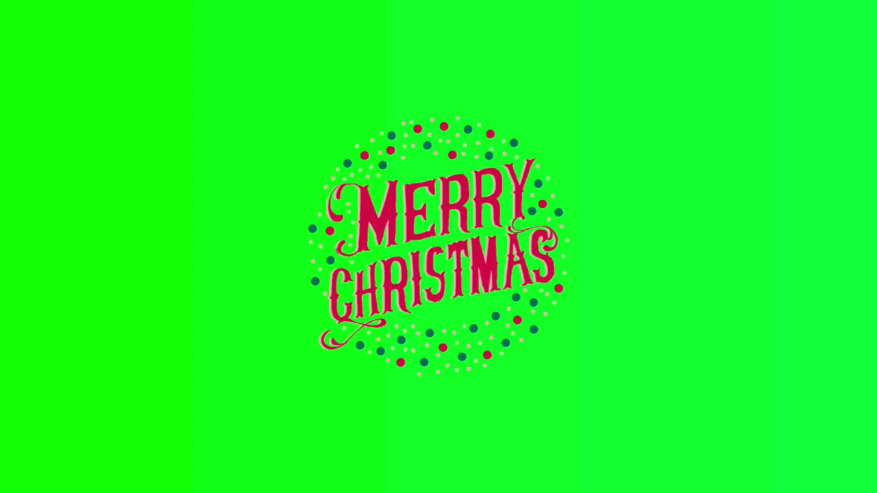 MERRY CHRISTMAS Green Screen Animation | Jane Tutorial - YouTube