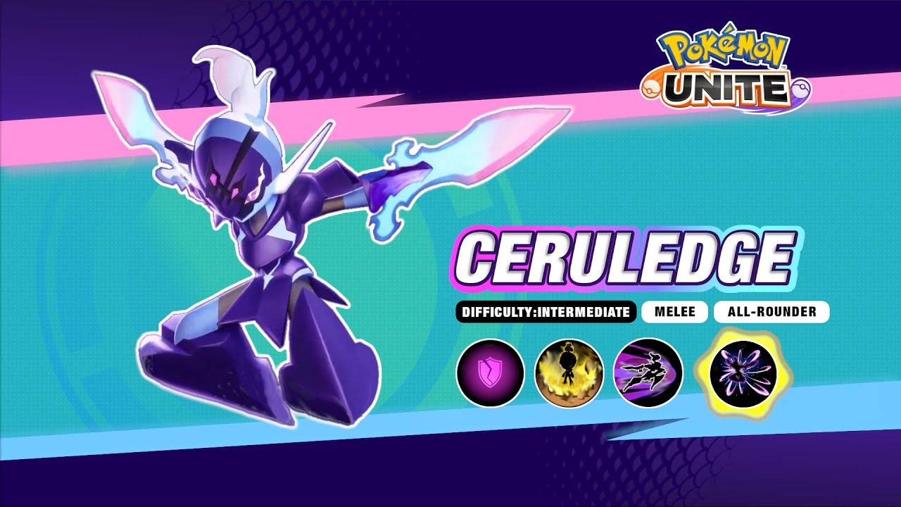 Ceruledge Moves Overview | Pokémon UNITE - YouTube