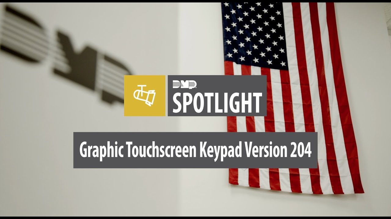 DMP Spotlight - Graphic Touchscreen Keypad Version 204 - YouTube