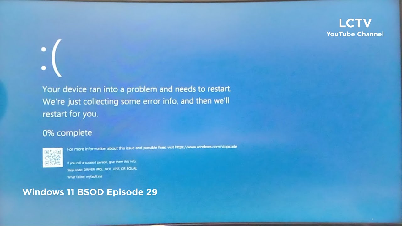 Windows 11 BSOD Episode 29 - YouTube