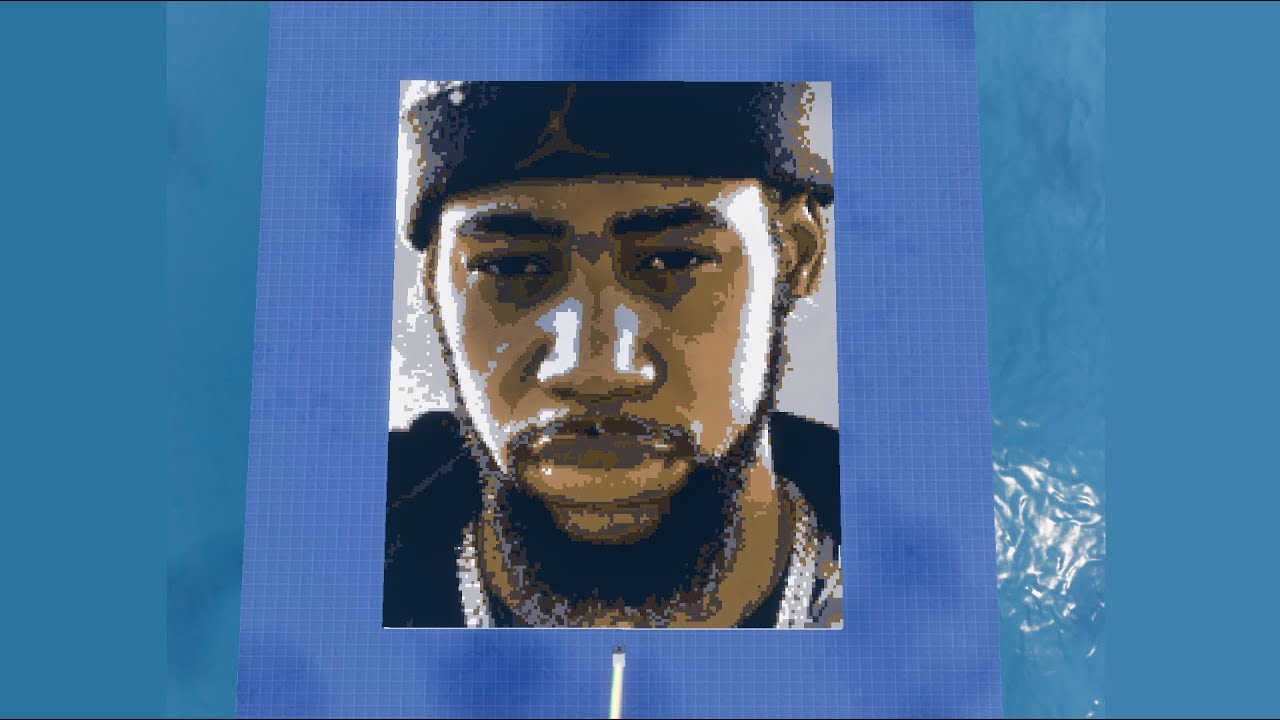 TSM_Daequan Pixel Art in Fortnite Creative Mode (Time-Lapse) - YouTube