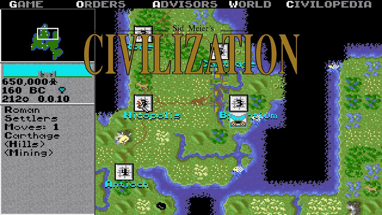 Old Games - Civilization 1 / #4 / No Commentary (PC DOS 4K) - YouTube