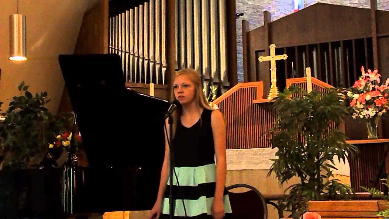 Caroline Davis' Voice Recital May 3, 2015, "Mama's Broken Heart" - YouTube