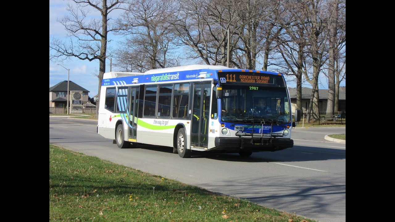 Niagara Falls Transit: 2009 NovaBus LFS Gen-3 2987 - YouTube