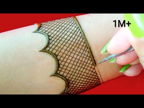 Net Back Hand Mehndi ll Back side Mehandi Design ll bridal Stylish ...