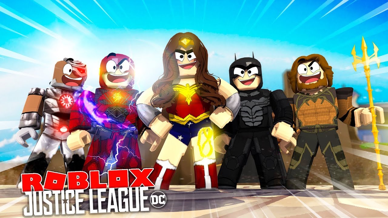 ROBLOX - CELEBRATING THE JUSTICE LEAGUE!!! - YouTube