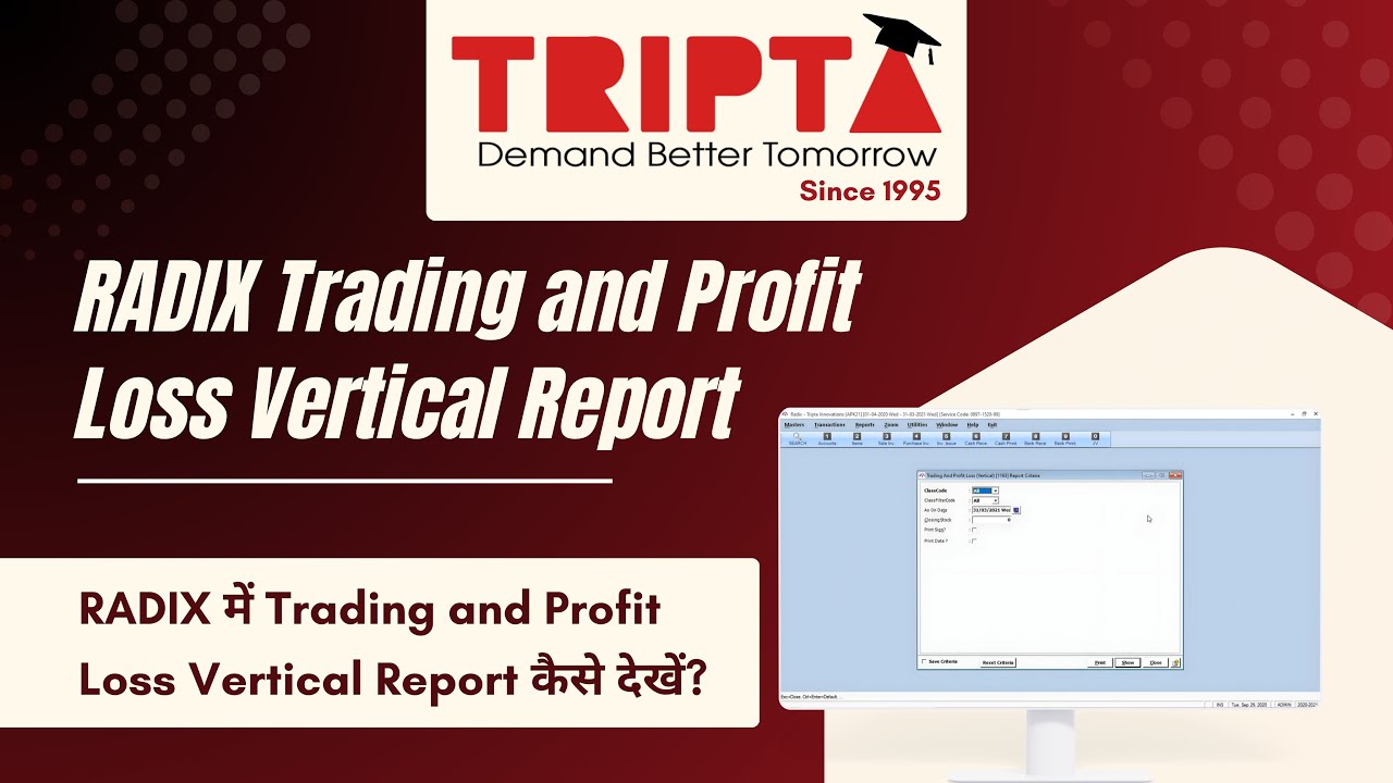 RADIX Trading and Profit Loss Vertical Report - YouTube