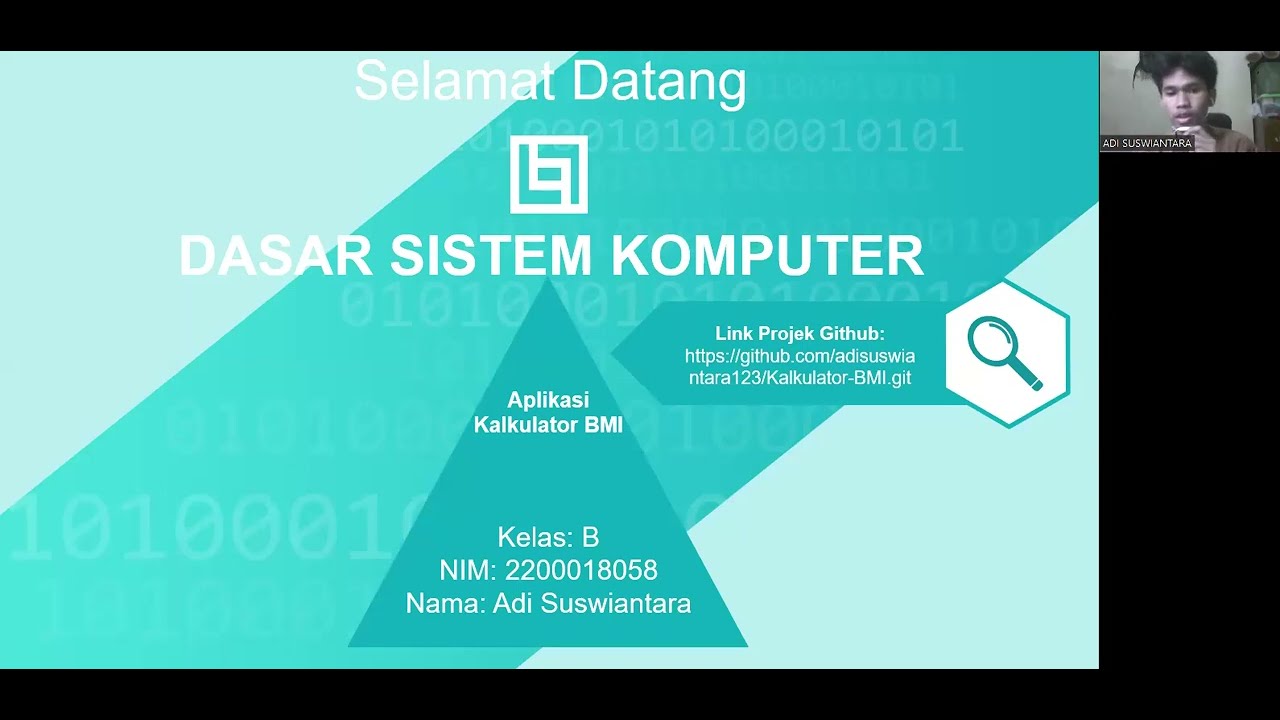 TA-DSK2022-B-Ali Tarmuji-2200018058-Adi Suwiantara-Aplikasi Kalkulator BMI - YouTube