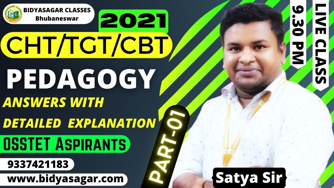 Previous Year TGT/CHT/CBT High School Teacher 2021 Pedagogy Question ...