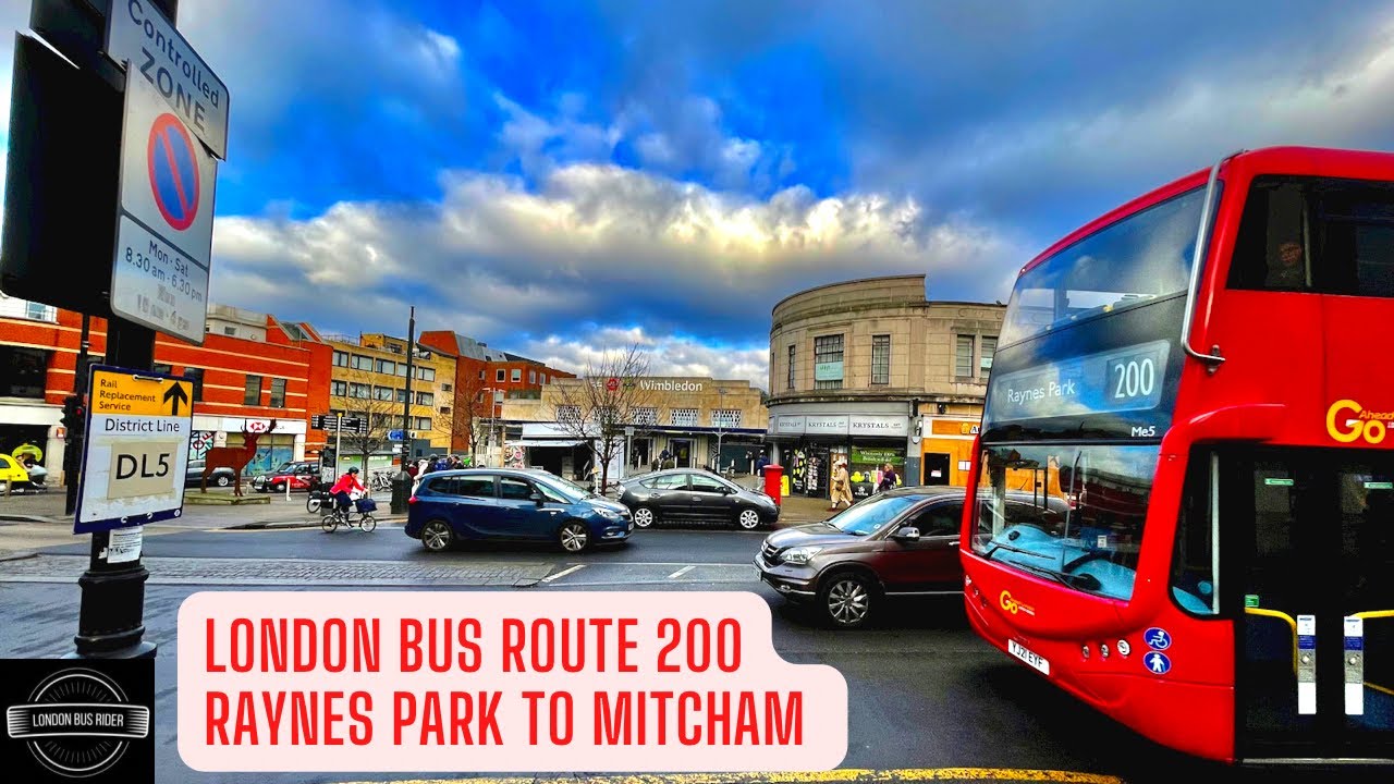 South London 4k Bus 200 Ride via Wimbledon Join me on Board - YouTube