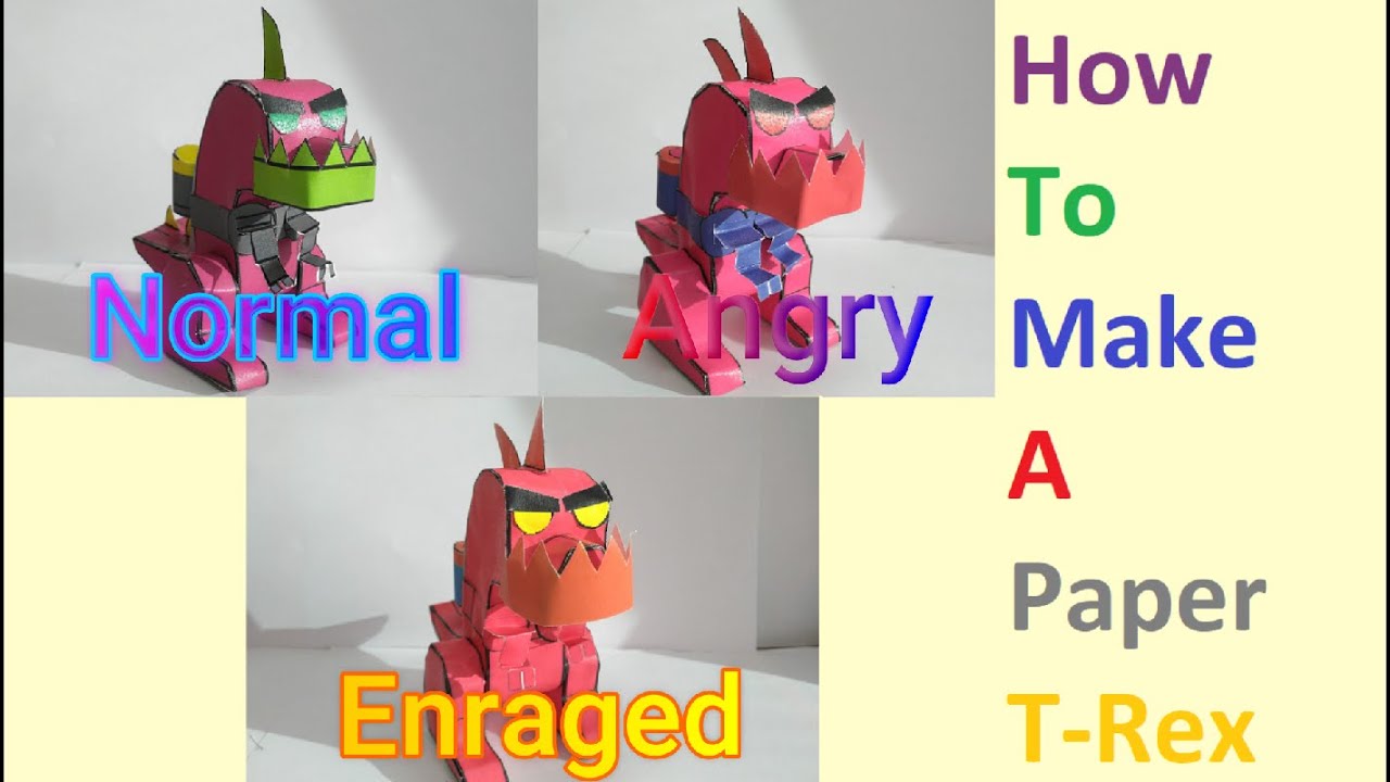 How to make a paper Monsters (Normal, Angry, Enraged ) Papercraft to ...