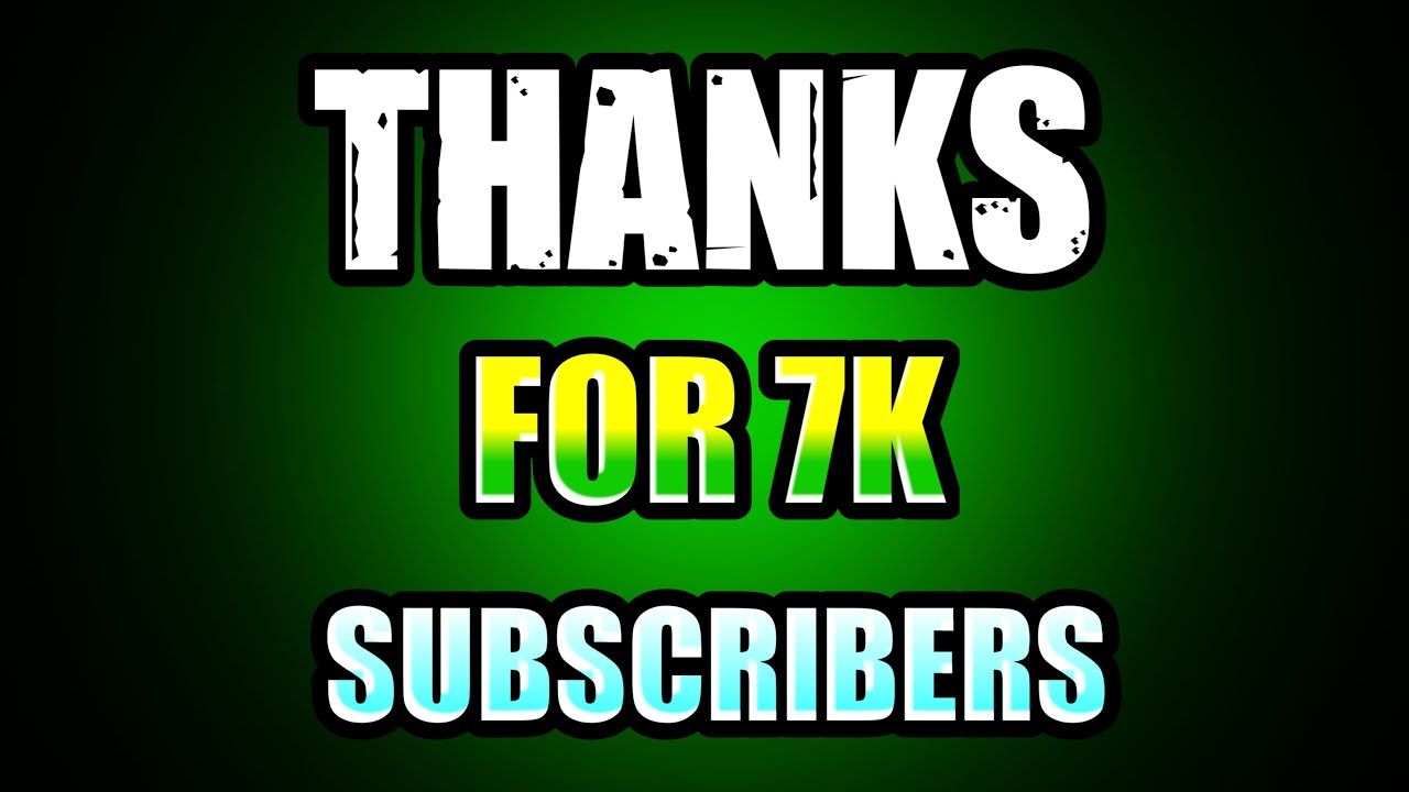 Thanks For 7k Subscribers 🥳 - YouTube