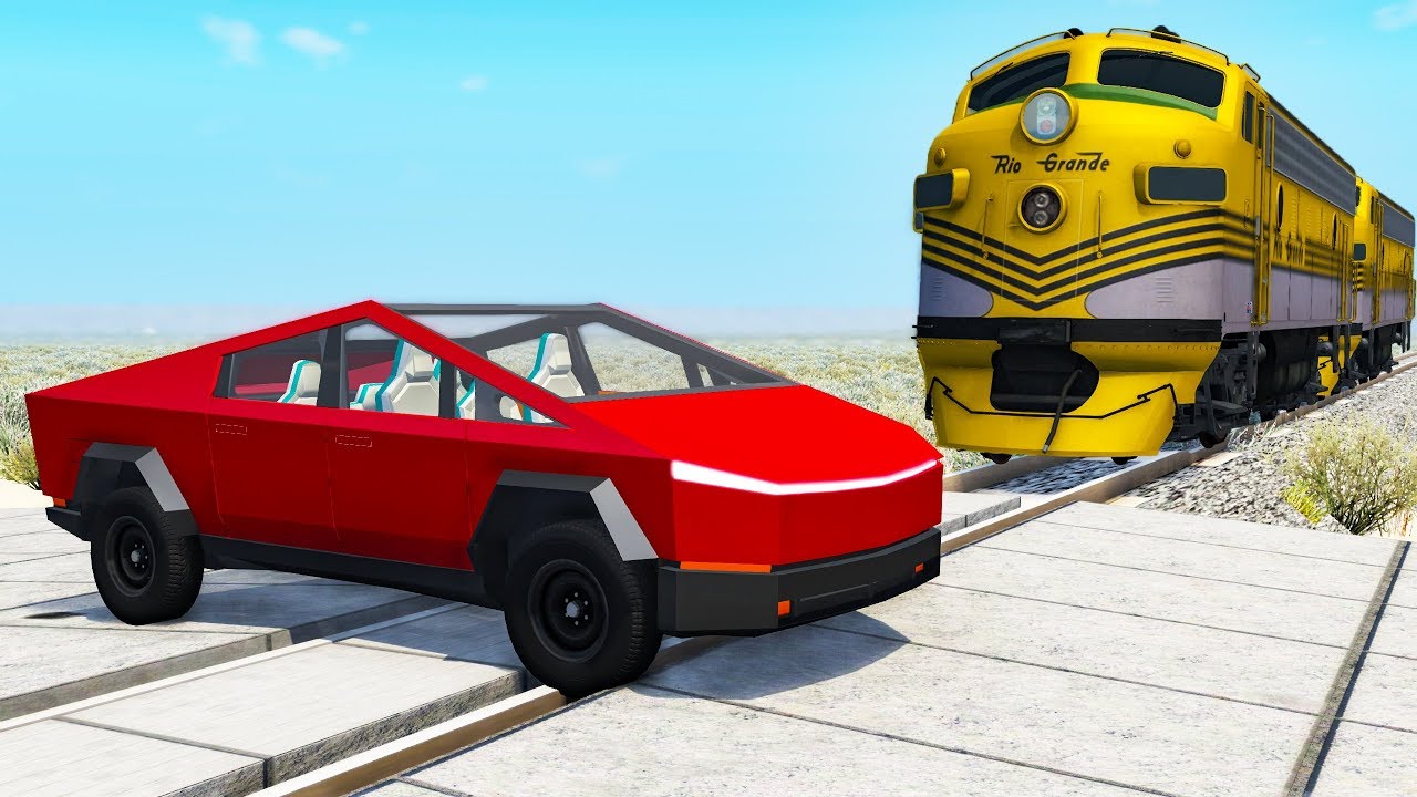 Beamng drive - Train Accidents #4 - YouTube