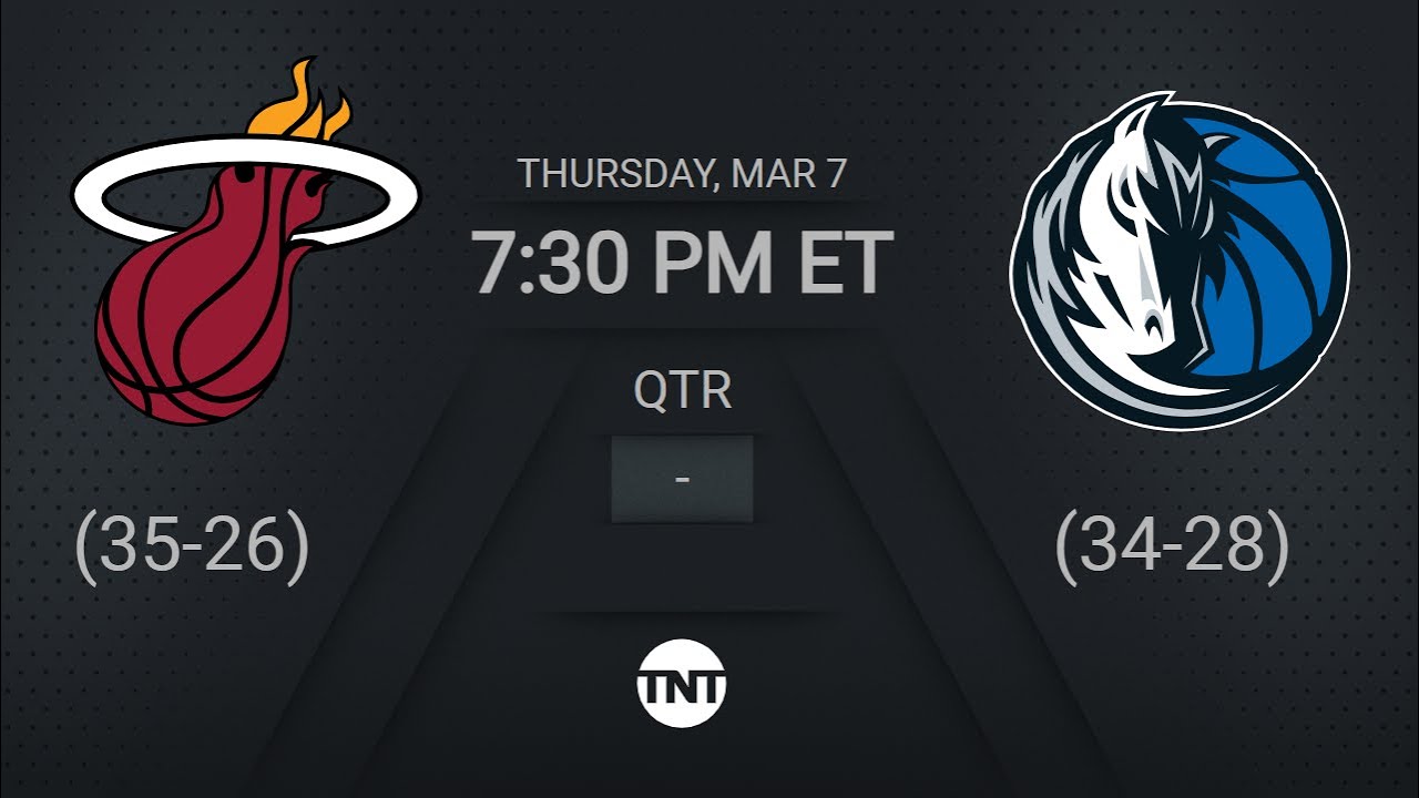 Miami Heat @ Dallas Mavericks | NBA on TNT Live Scoreboard - YouTube