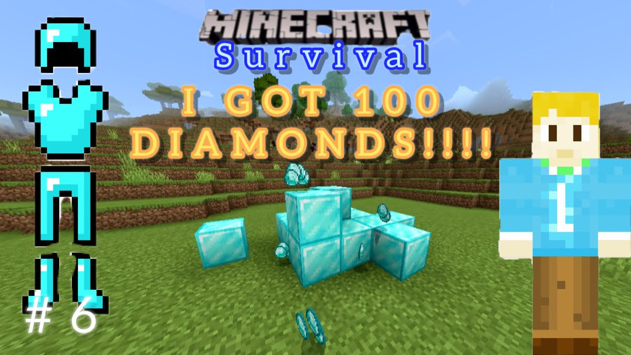 The Best Method For Finding DIAMONDS! Minecraft Survival #6 - YouTube