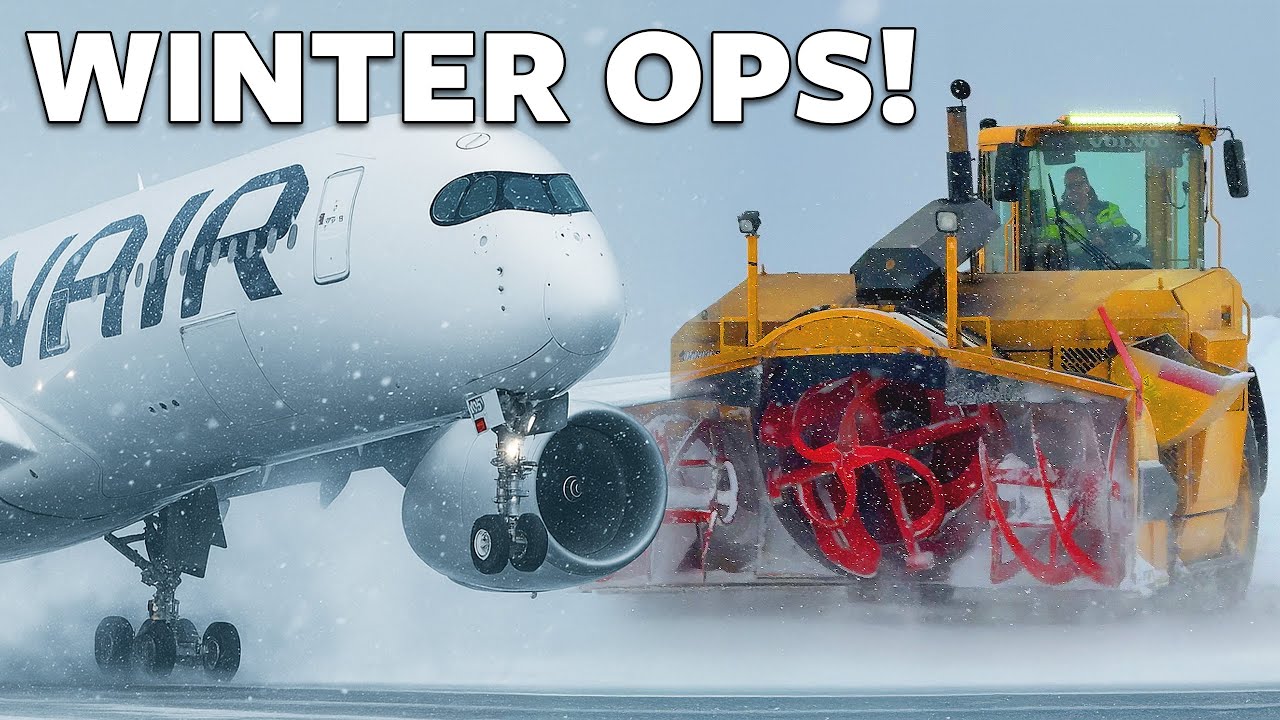The Secret To Winter Airport Ops: Finnair & Finavia BTS - YouTube