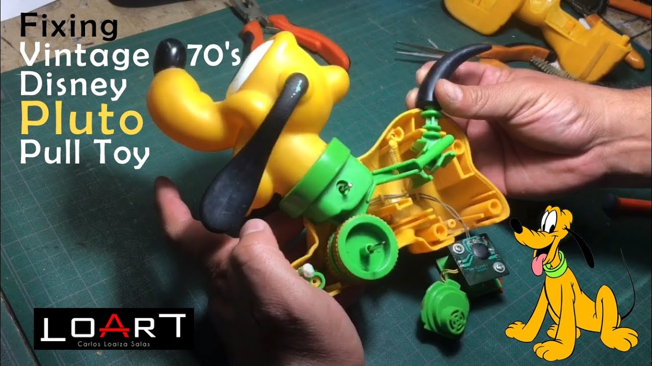 Fixing Pluto 🐶 | Disney Vintage 70's Pull Toy - YouTube