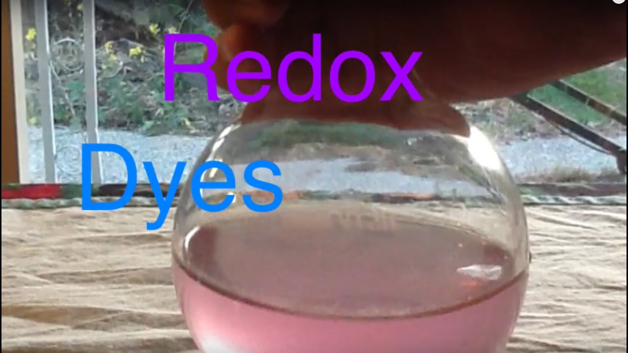 Redox dyes - color change in a shake - YouTube