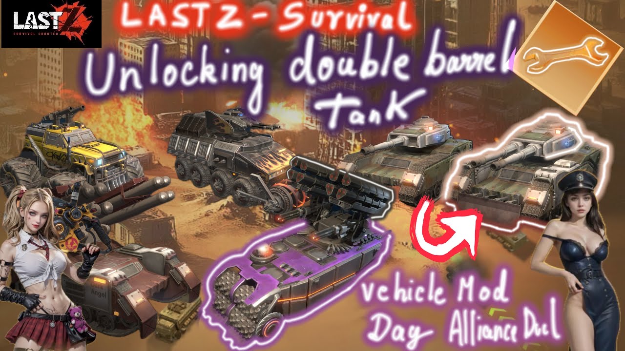 Hercules Double barrelled tank mod upgrade | last z survival | vehicle ...
