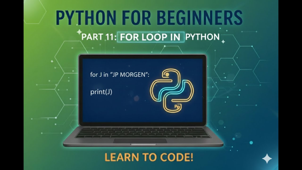 Part 11: For Loop in Python – Explanation - YouTube