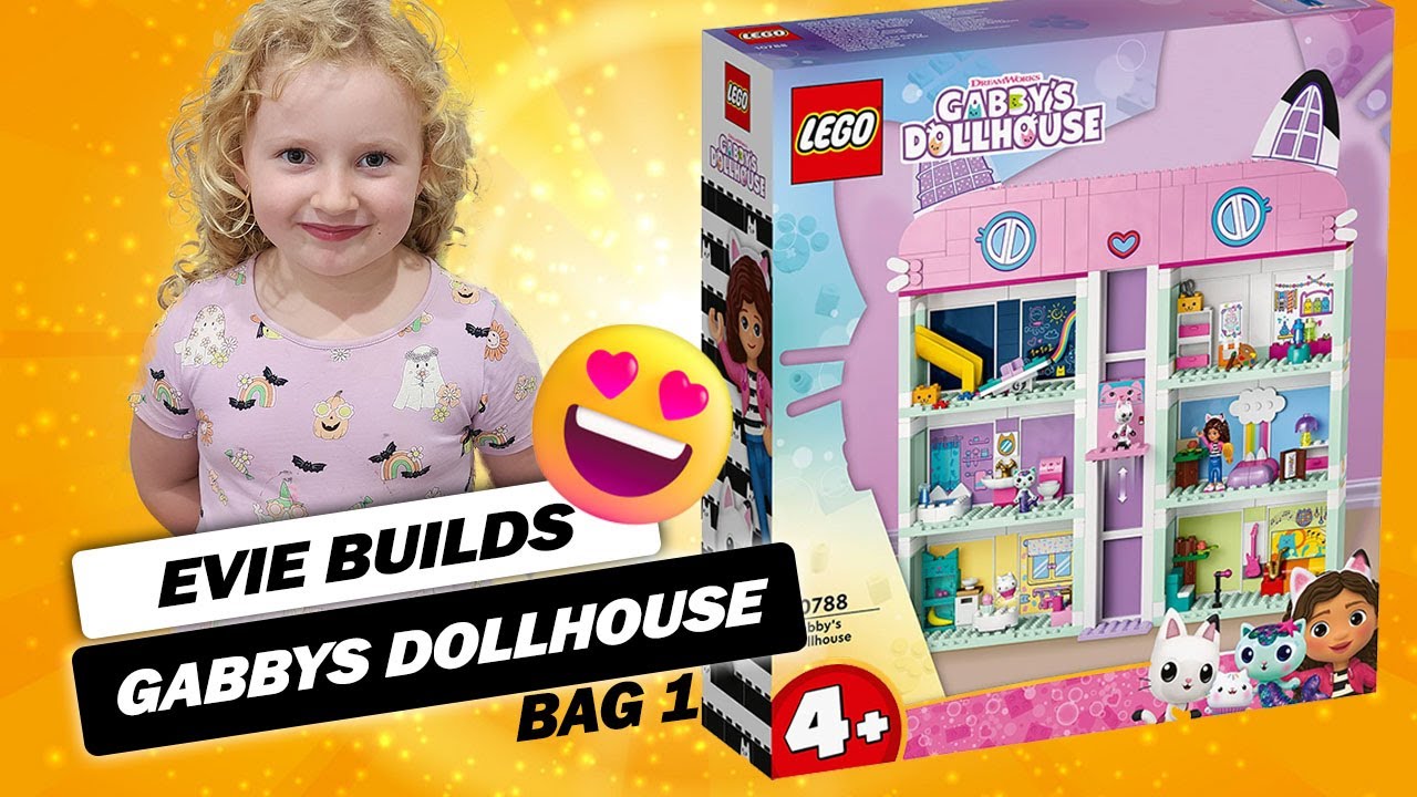LEGO Building Gabby's Dollhouse 10788 with Evie! 🌈 | Bag One Unboxing ...
