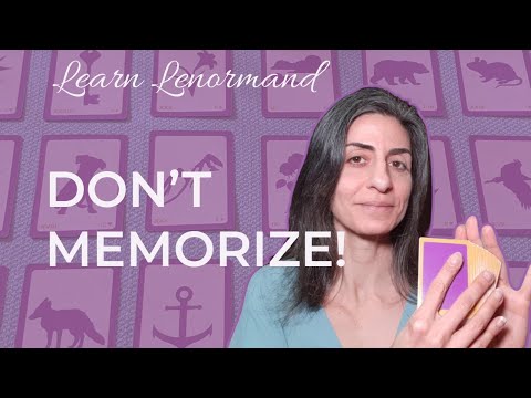 Wie man sich die Bedeutungen der Karten NICHT merkt ~ #Lenormand #LenormandLernen #Tarot