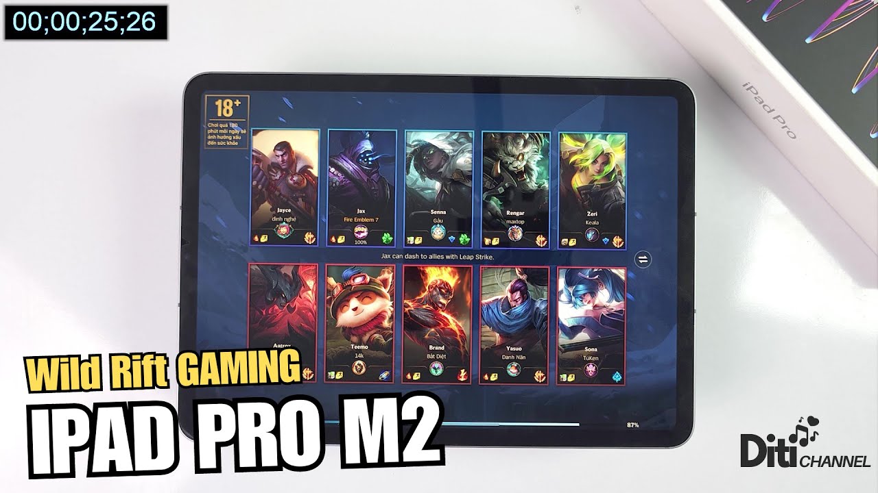 Apple iPad Pro 11 M2 Gaming test Wild Rift | Apple M2, 8GB RAM - YouTube