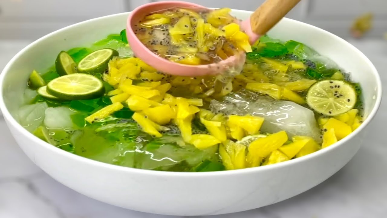 SEGAR DAN BIKINNYA SANGAT MUDAH ‼️ ES NANAS JELLY NIPIS KELAHI - YouTube