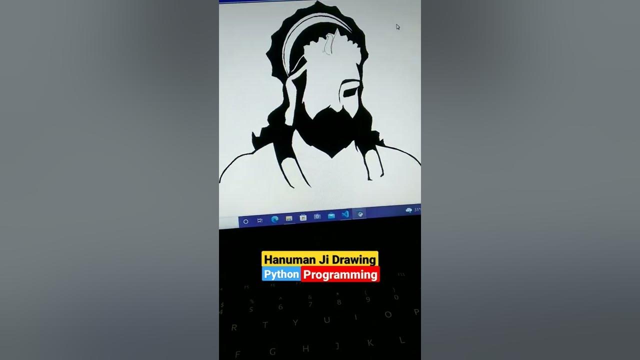 Hanuman Ji Drawing Using Python Turtle Graphics Vastcoding Youtube