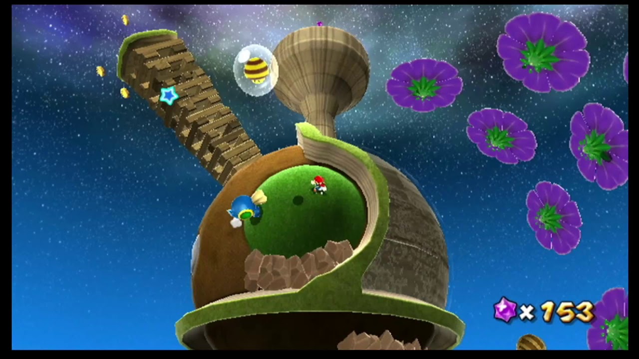 Super Mario Galaxy - Part 20 - Angry Mole in the golden leaf galaxy ...