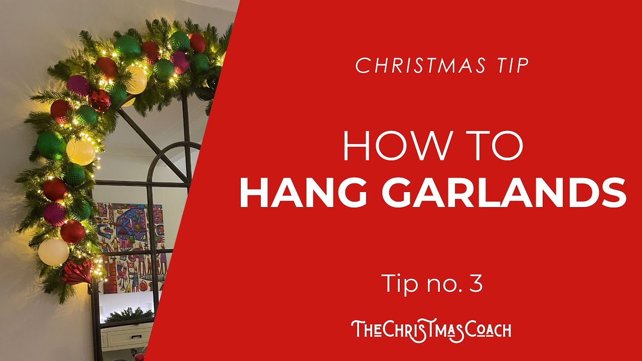 How to Attach a Garland to the Wall. - YouTube