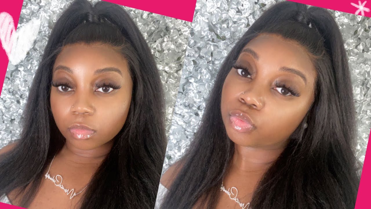 Most Natural looking Wig EVER ! feat. ISEE Beauty Kinky Straight Hair ...