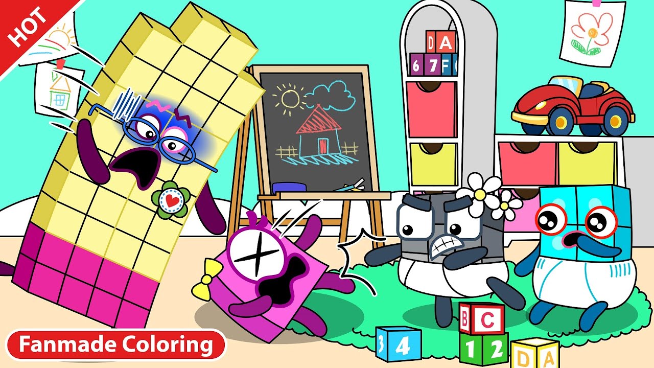 Stay Away From My NB 6!!! Numberblocks Fanmade Coloring Story - YouTube