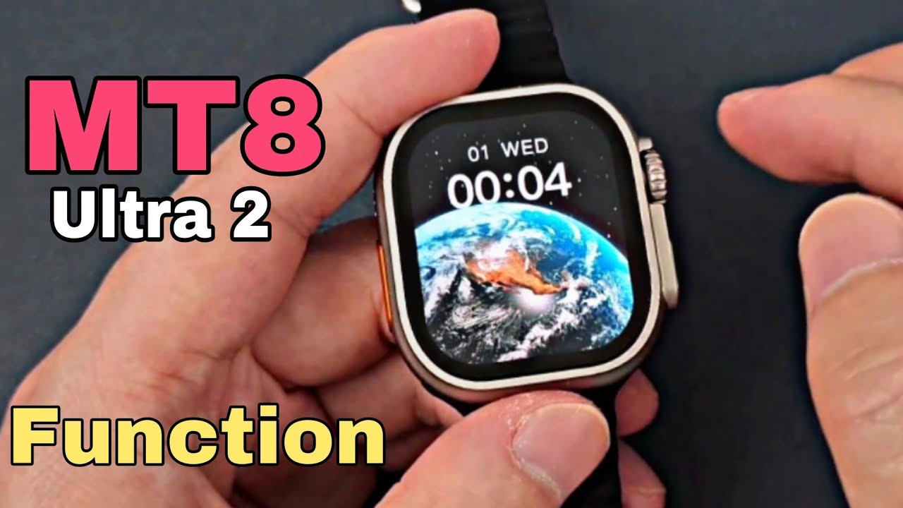 IWO Watch MT8 Ultra Smartwatch - Unbox test Function. - YouTube