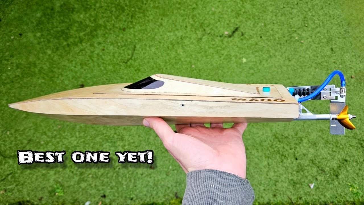 Review and first run of my latest DIY RC boat build: M500 Mini Mono ...