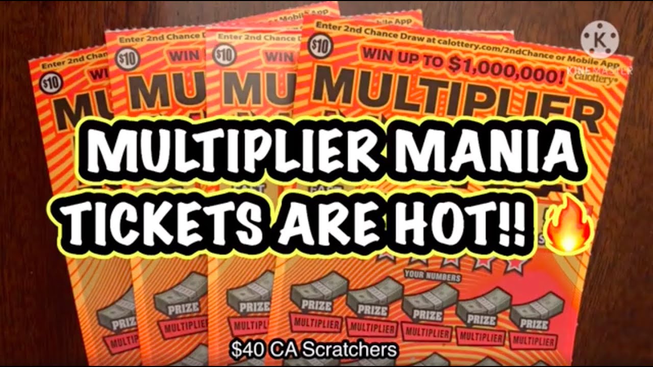 MULTIPLIER MANIA TICKETS ARE HOT!! 🔥 $40 CA Scratchers - YouTube