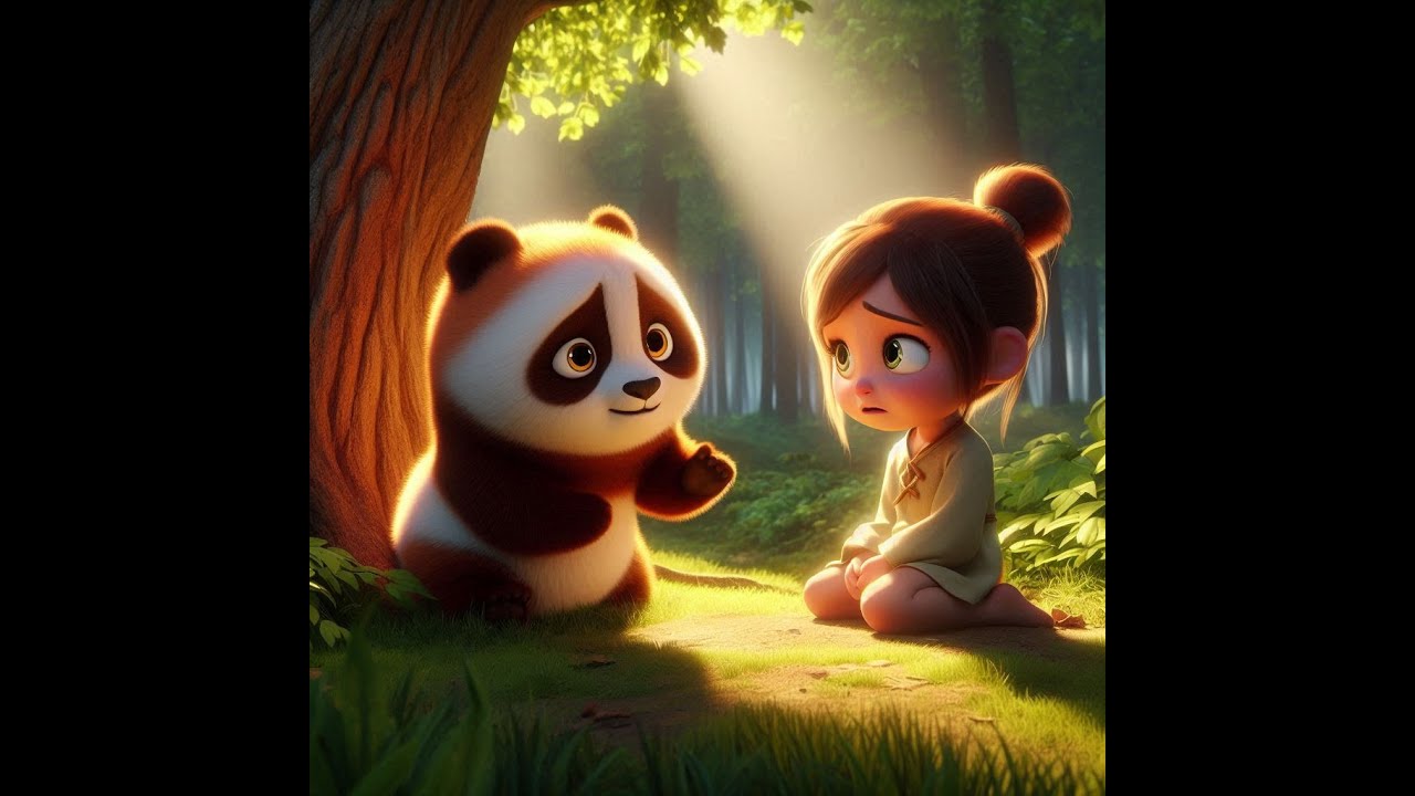 panda ko nzer i choti c larki-larki kho gai #cartoon #kidsstoryteller # ...