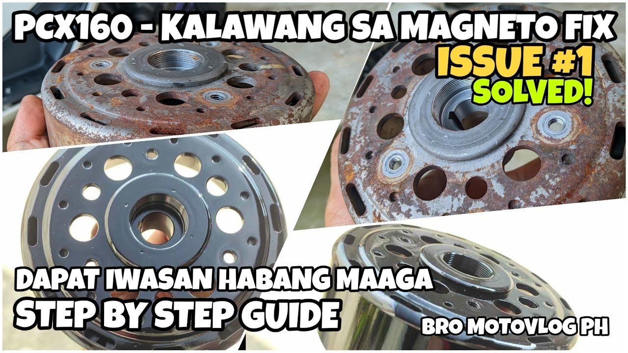 PCX 160 | DIY Magneto Repaint & Refill Coolant - YouTube