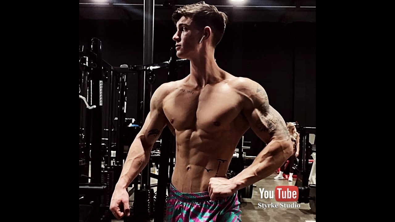 Young Fitness Model Comp Prep Body Update Posing Connor Thomas Styrke ...