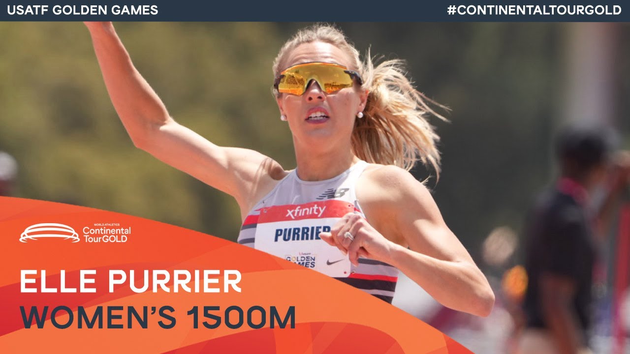 Elle Purrier breaks 4 minutes for 1500m | USATF Golden Games ...