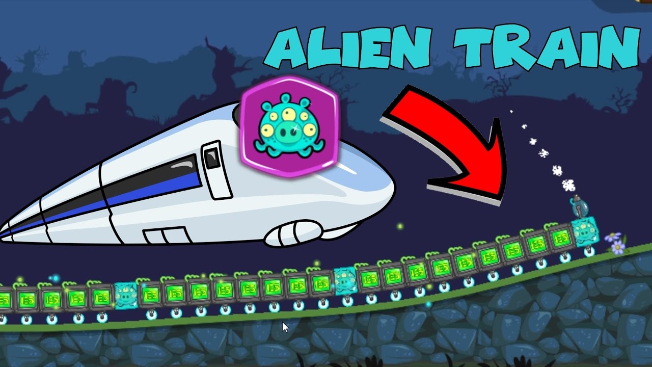 Bad Piggies REQUEST #5: ALIEN TRAIN in Bad Piggies 2.3.1 - YouTube