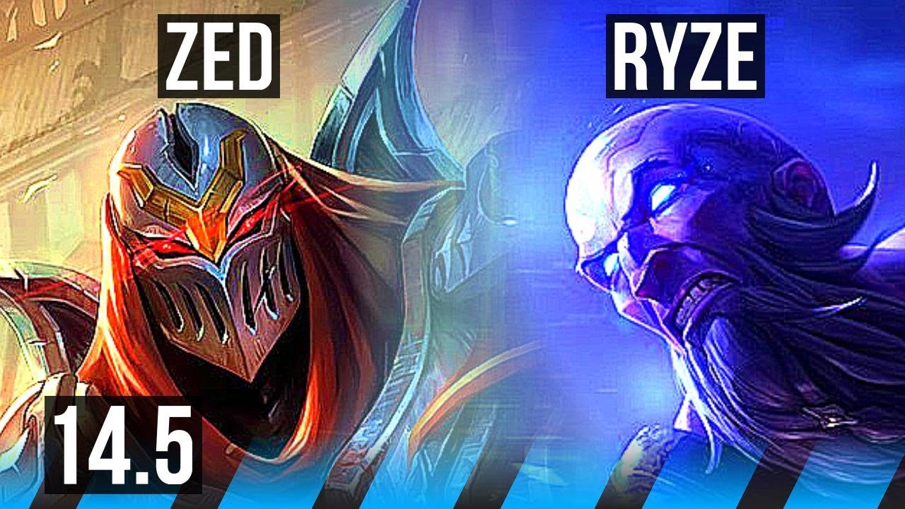 ZED vs RYZE (MID) | 9 solo kills, 65% winrate, 13/2/4, Legendary | BR ...