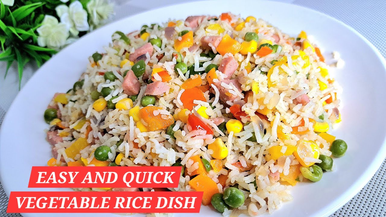 BEST FRIED RICE RECIPE|HOW TO MAKE FRIED VEGETABLE RICE|FRIED RICE ...